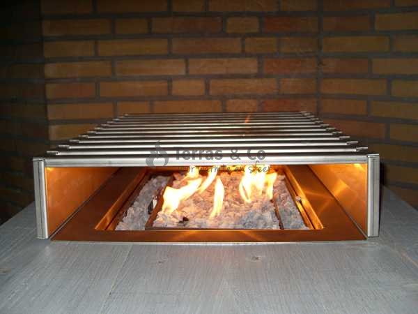 BBQ rooster RVS - 70 x 39 x 10 cm - Terras&Co