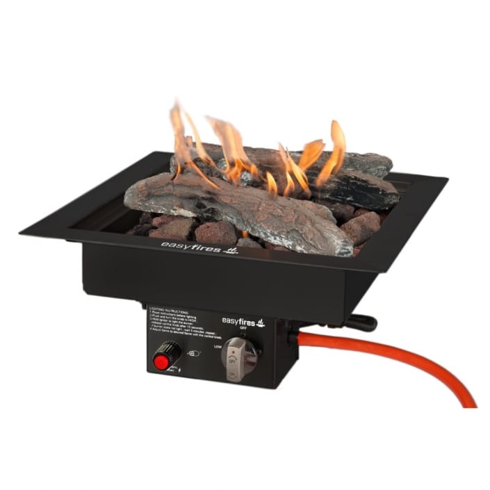 Fire Pit Insert Kit for fire table | Black | 40x40 cm | Terras & Co