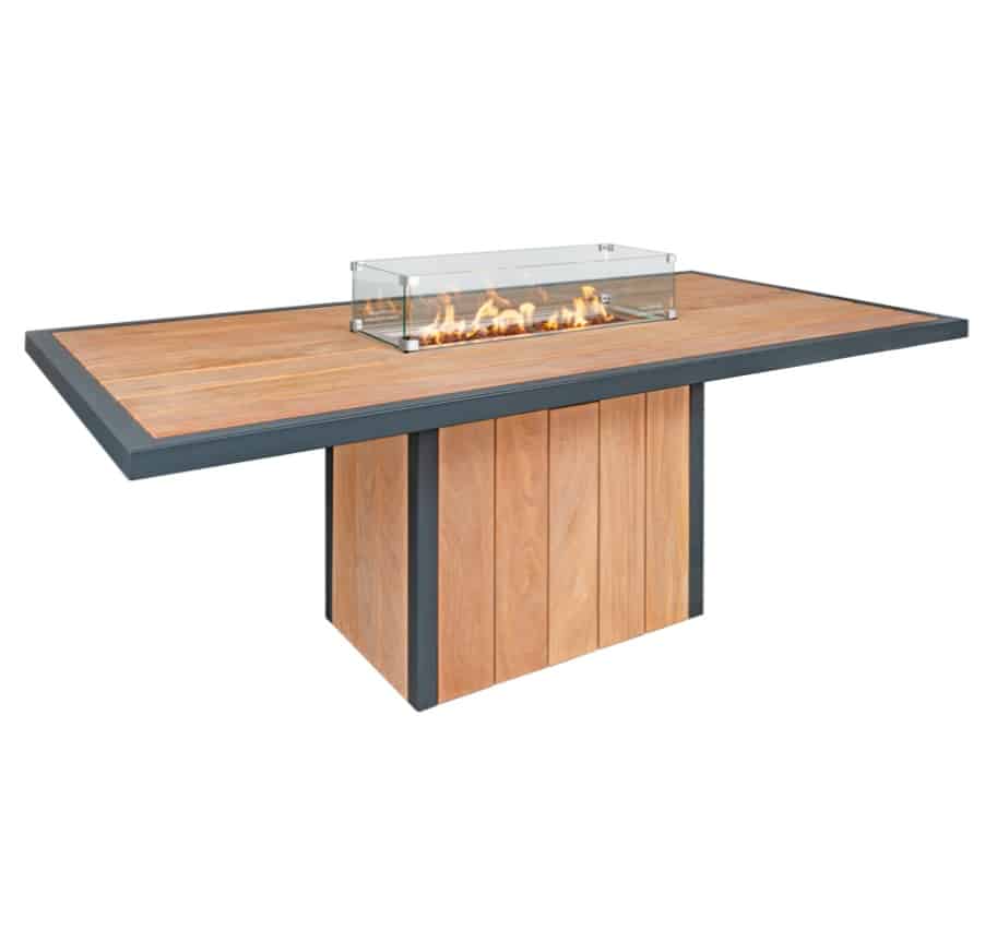Fire Pit Dining Table Hardwood | Easyfires