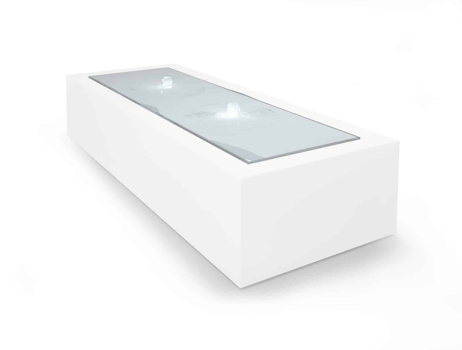 Enjoywater | Watertafel | Aluminium in wit | 200 x 80 x 40 cm